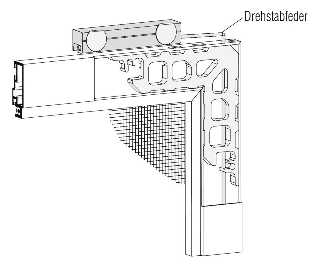 Drehstabfeder für Drehtüre | Smart Insektenschutz Schweiz